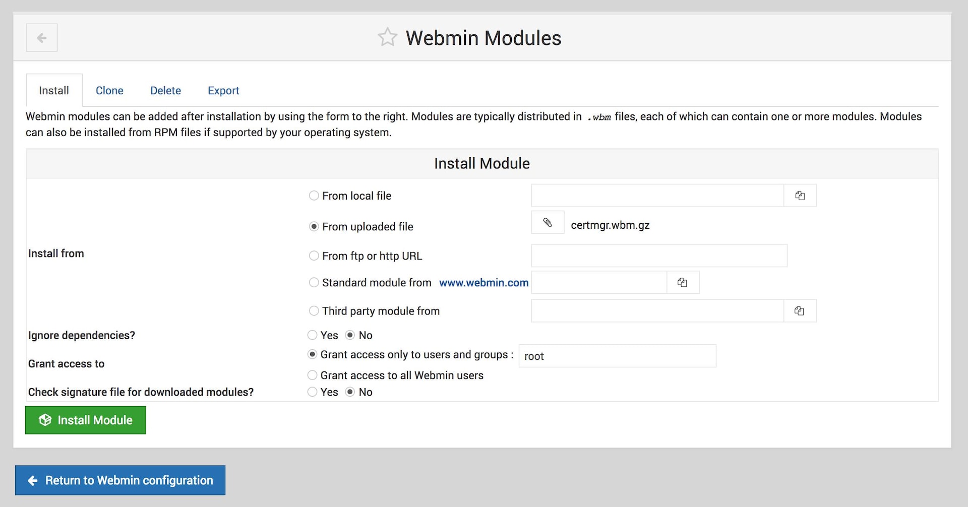 How to Install a Webmin Control Panel and Modules on Ubuntu 16.04 ...