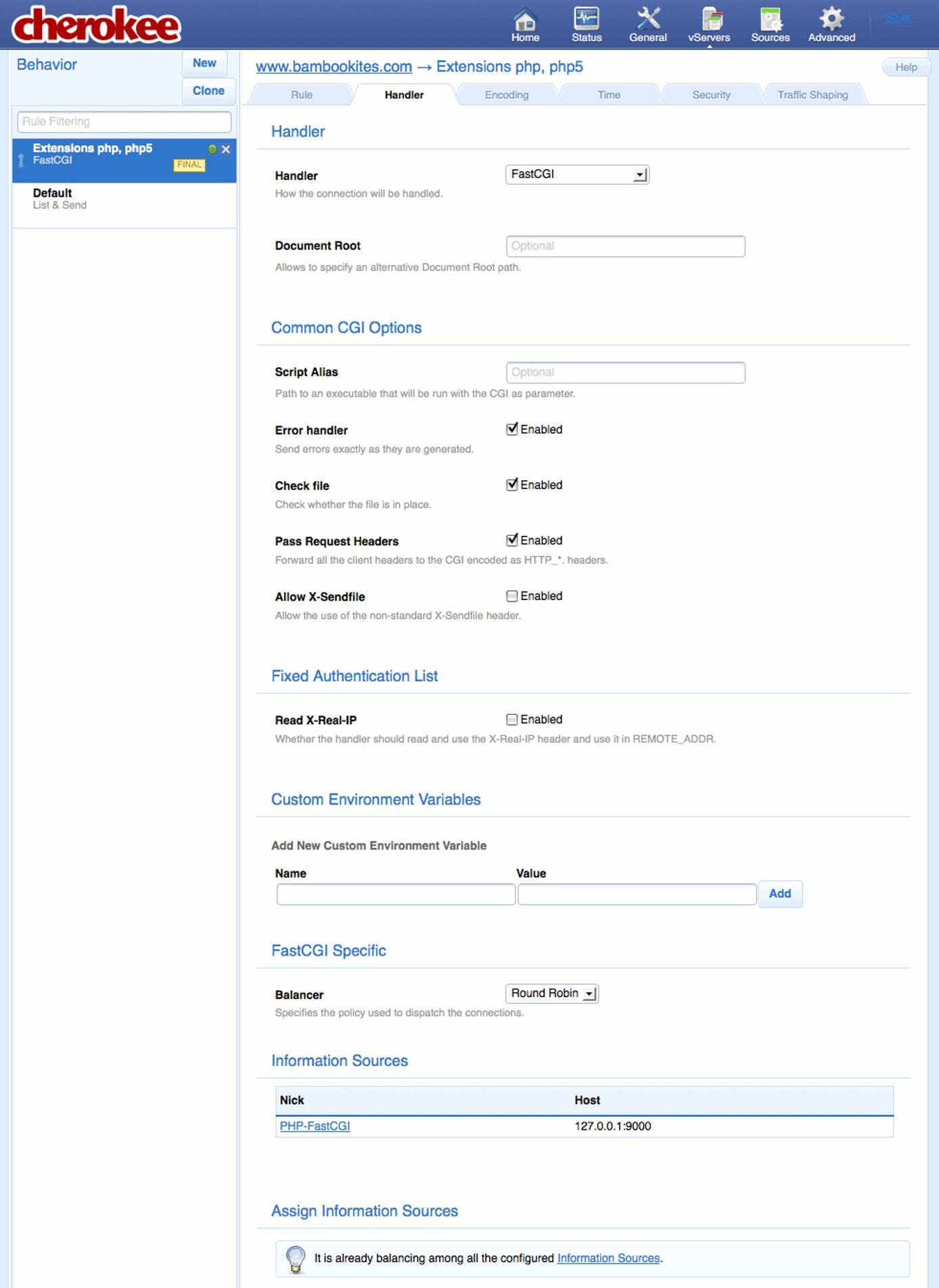 Web Apps with Cherokee and PHP-FastCGI on Fedora 13 | Linode Docs