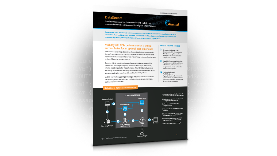 Akamai DataStream - Access Log Data Solution | Akamai