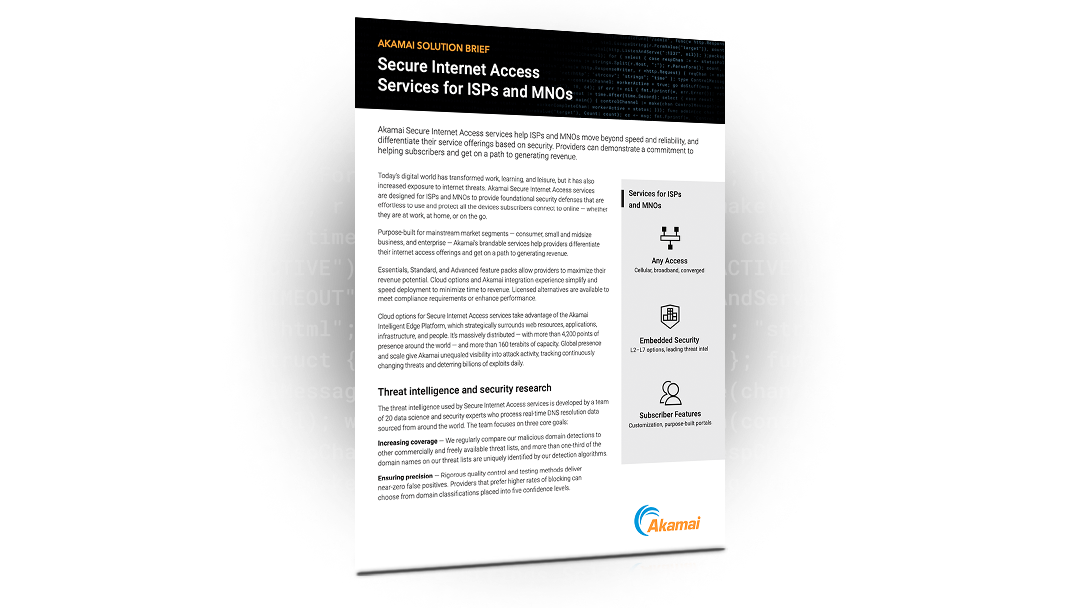 Secure Internet Access Services for ISPs and MNOs | Akamai