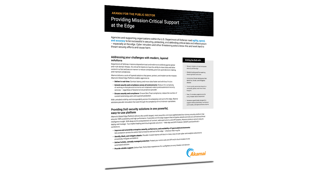 Fournir une assistance stratégique à la bordure de l'Internet | Akamai